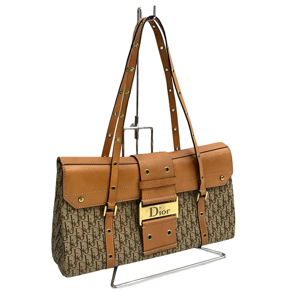 Dior | Bags | Christian Dior Street Chic Shoulder Bag Trotter Pattern ...